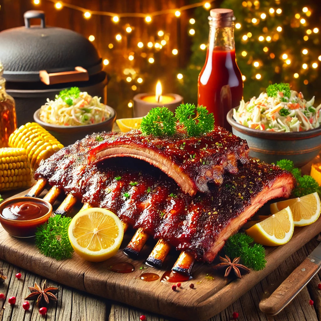 🔥 Ring in the New Year with BBQ Bliss: Smoked Honey-Glazed Baby Back R ...